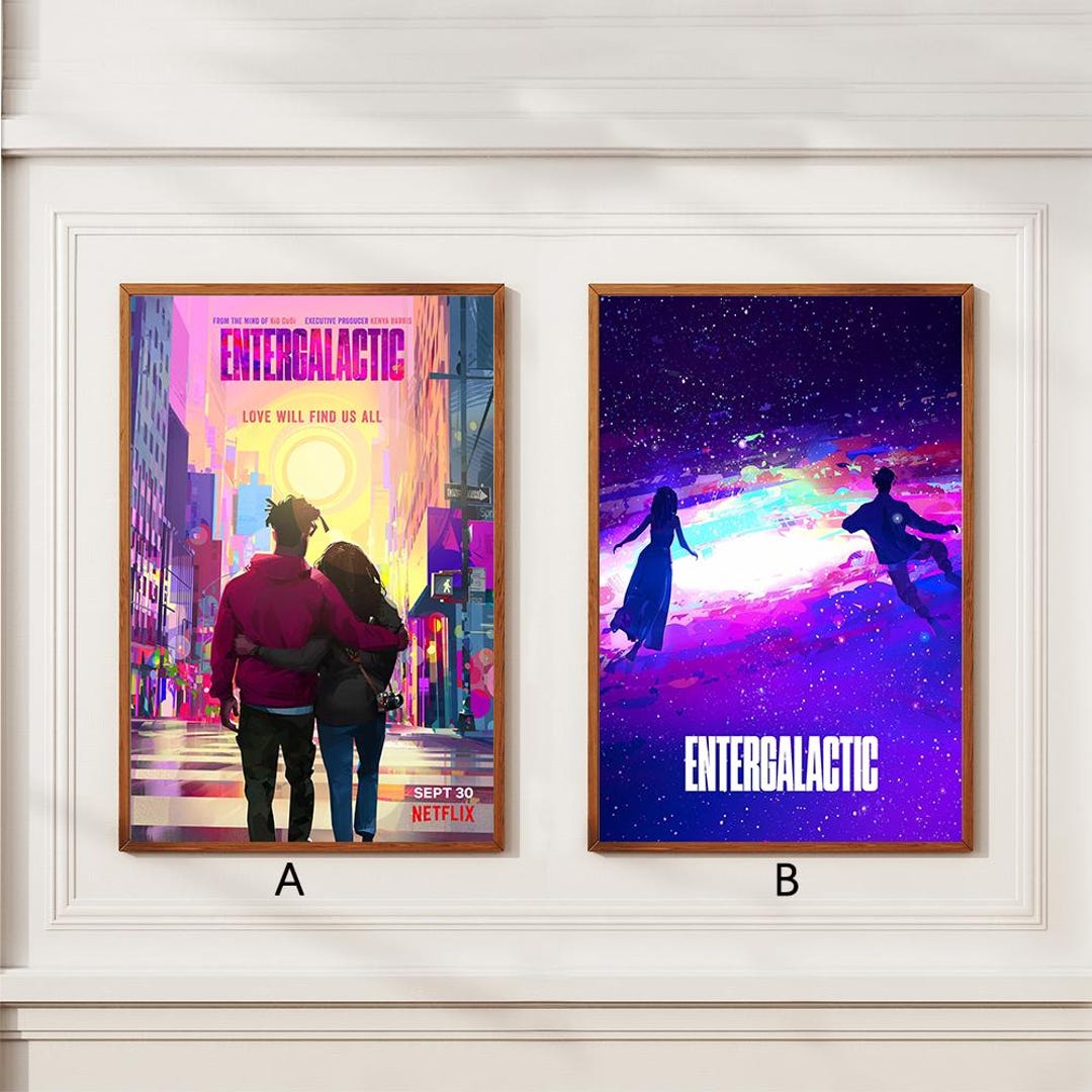 Entergalactic Poster Movie Poster Vintage Poster Retro Print Wall Art ...