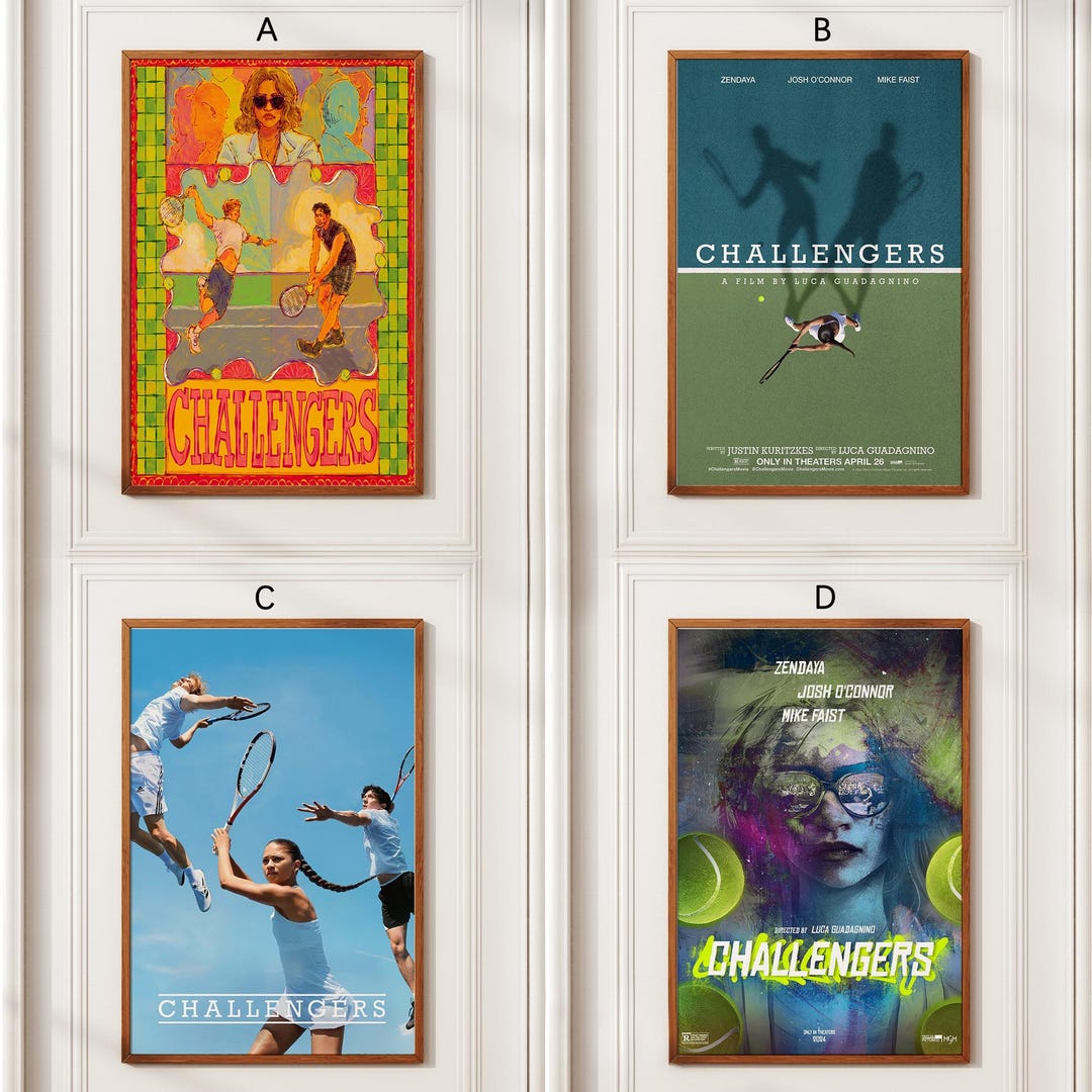 Challengers Poster Movie Poster Vintage Poster Retro Print Wall Art ...