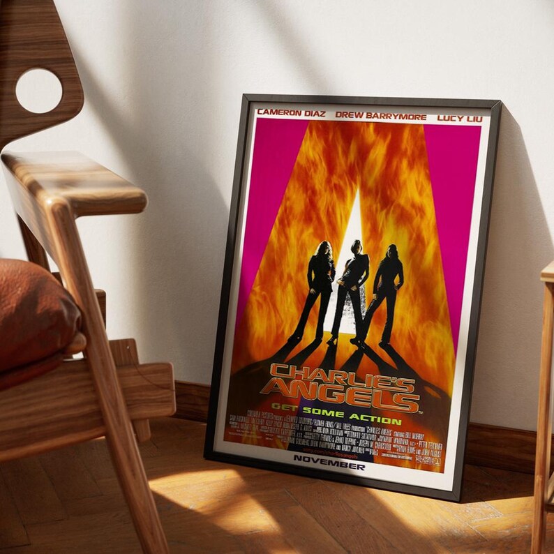 Charlie's Angels Poster Movie Poster Vintage Poster Retro Print Wall ...