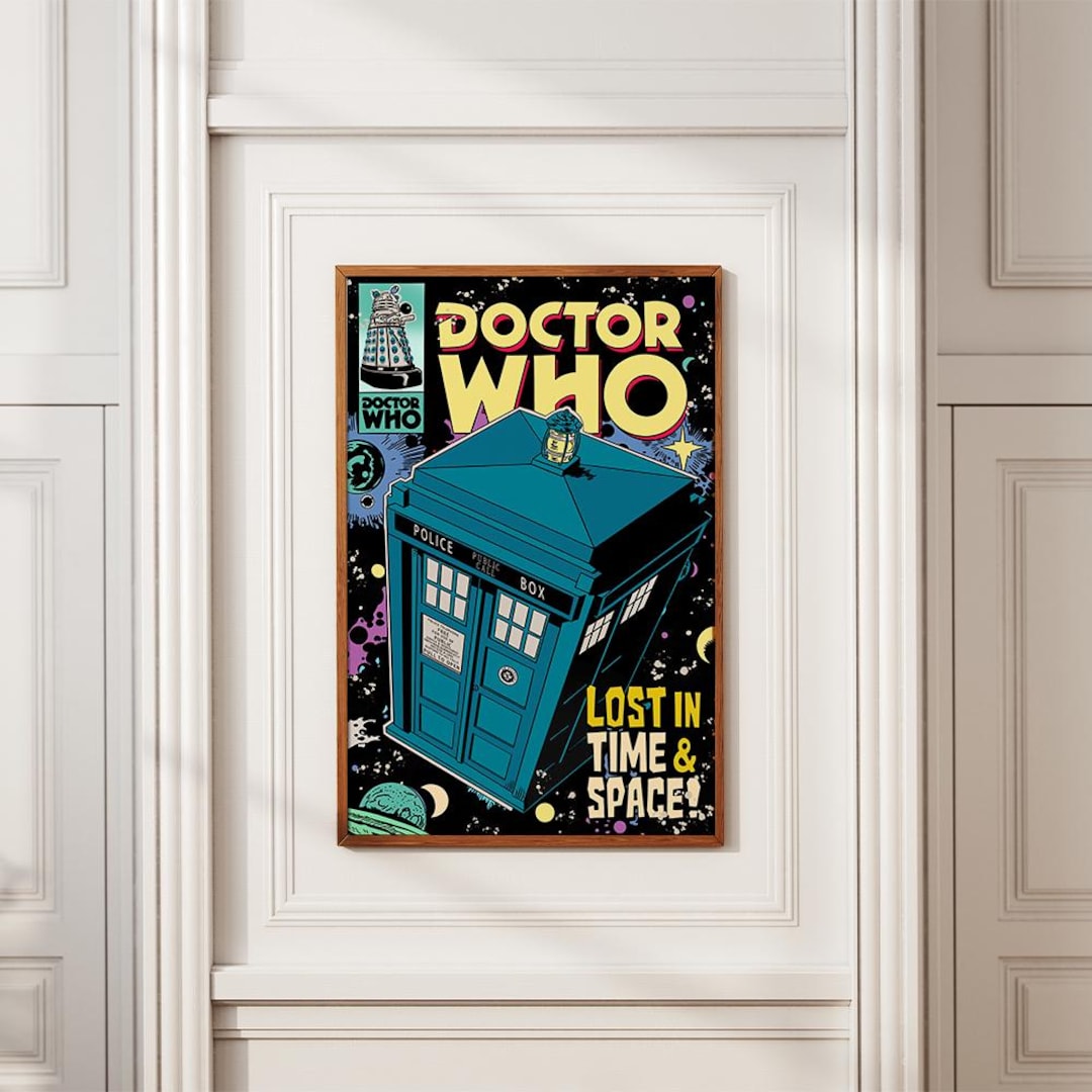 Tardis Cat Poster Doctor Who Poster Movie Poster Vintage Poster Retro ...
