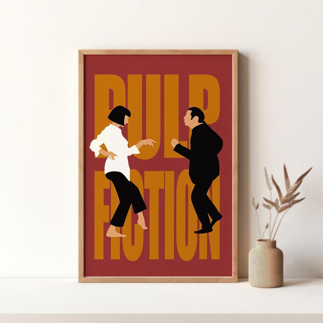 Pulp Fiction Dance Poster Movie Poster Vintage Poster Retro Print Wall ...