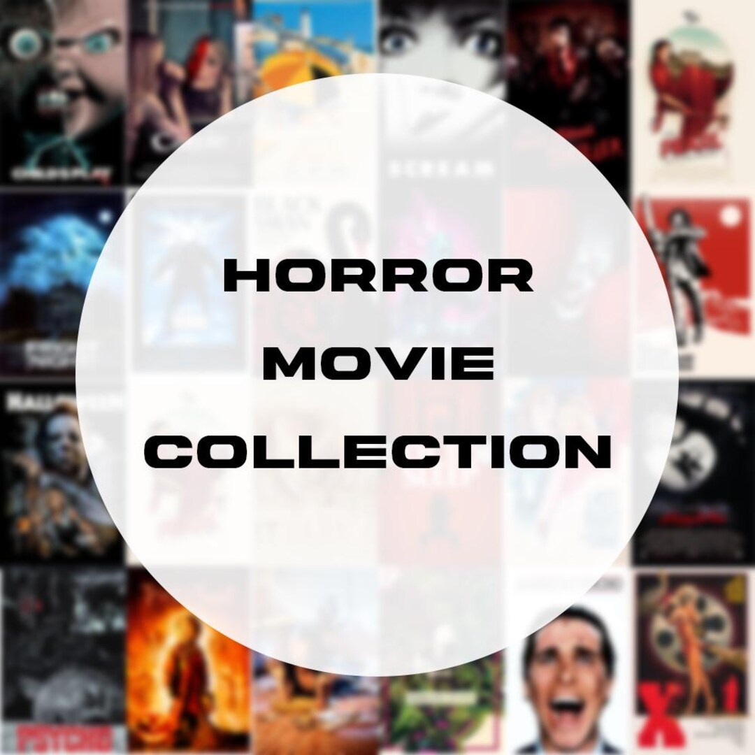 Horror Movie Collection Series Movie Poster Multiple Movie Posters ...