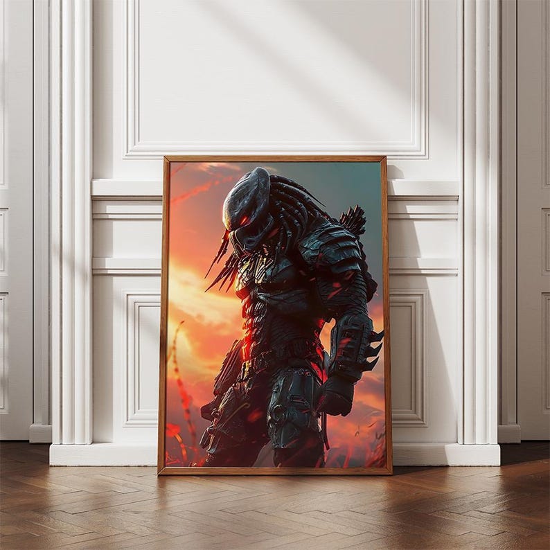 Predator Movie Poster Vintage Poster Retro Print Wall Art Home Decor ...