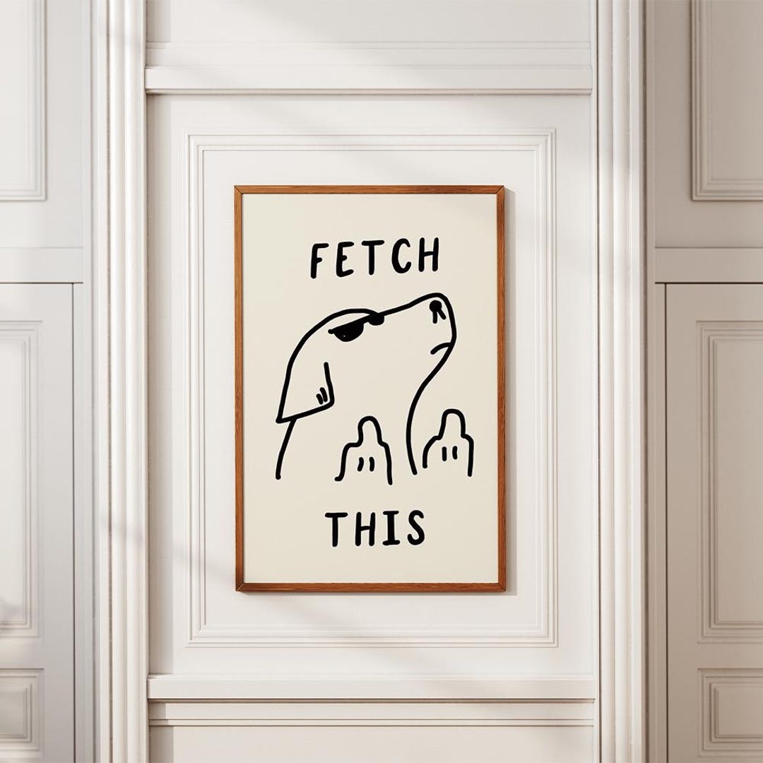 Fetch This Digital Download Poster Vintage Poster Retro Print Wall Art ...