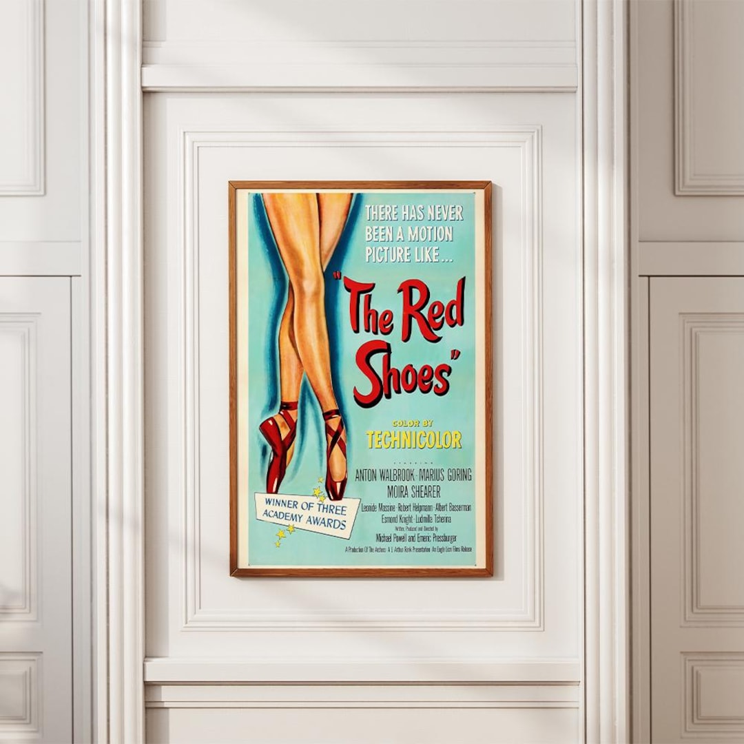 The Red Shoes Poster Movie Poster Vintage Poster Retro Print Wall Art ...