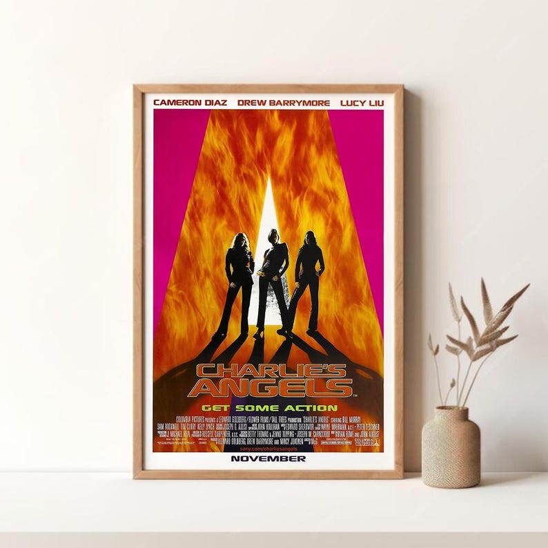 Charlie's Angels Poster Movie Poster Vintage Poster Retro Print Wall ...