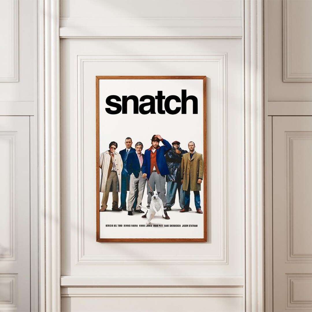 Snatch Poster Movie Poster Vintage Poster Retro Print Wall Art Home ...