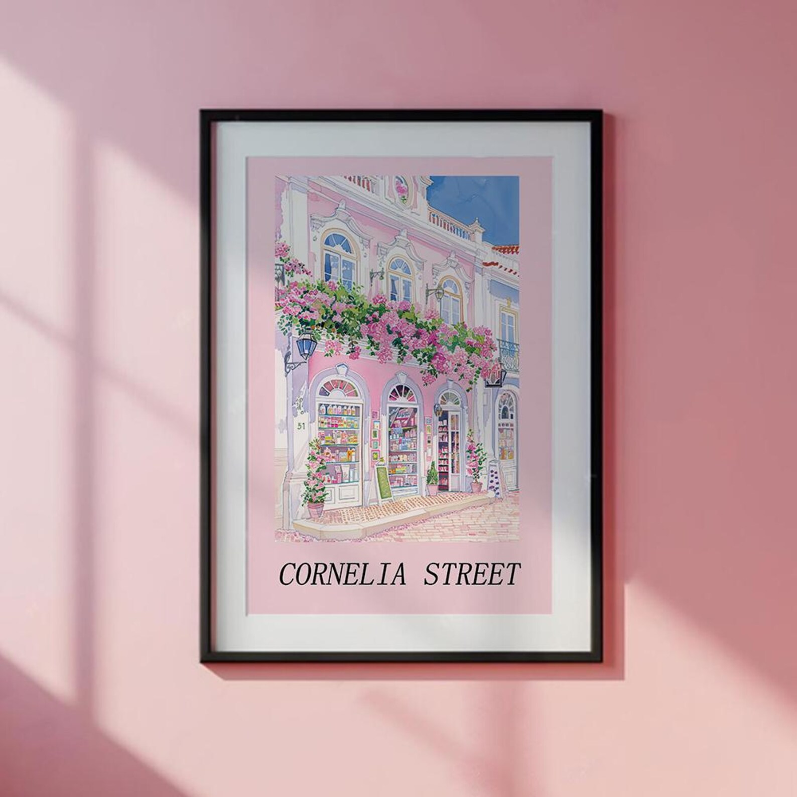 Cornelia Street Poster Watercolor Poster Vintage Poster Retro Print ...