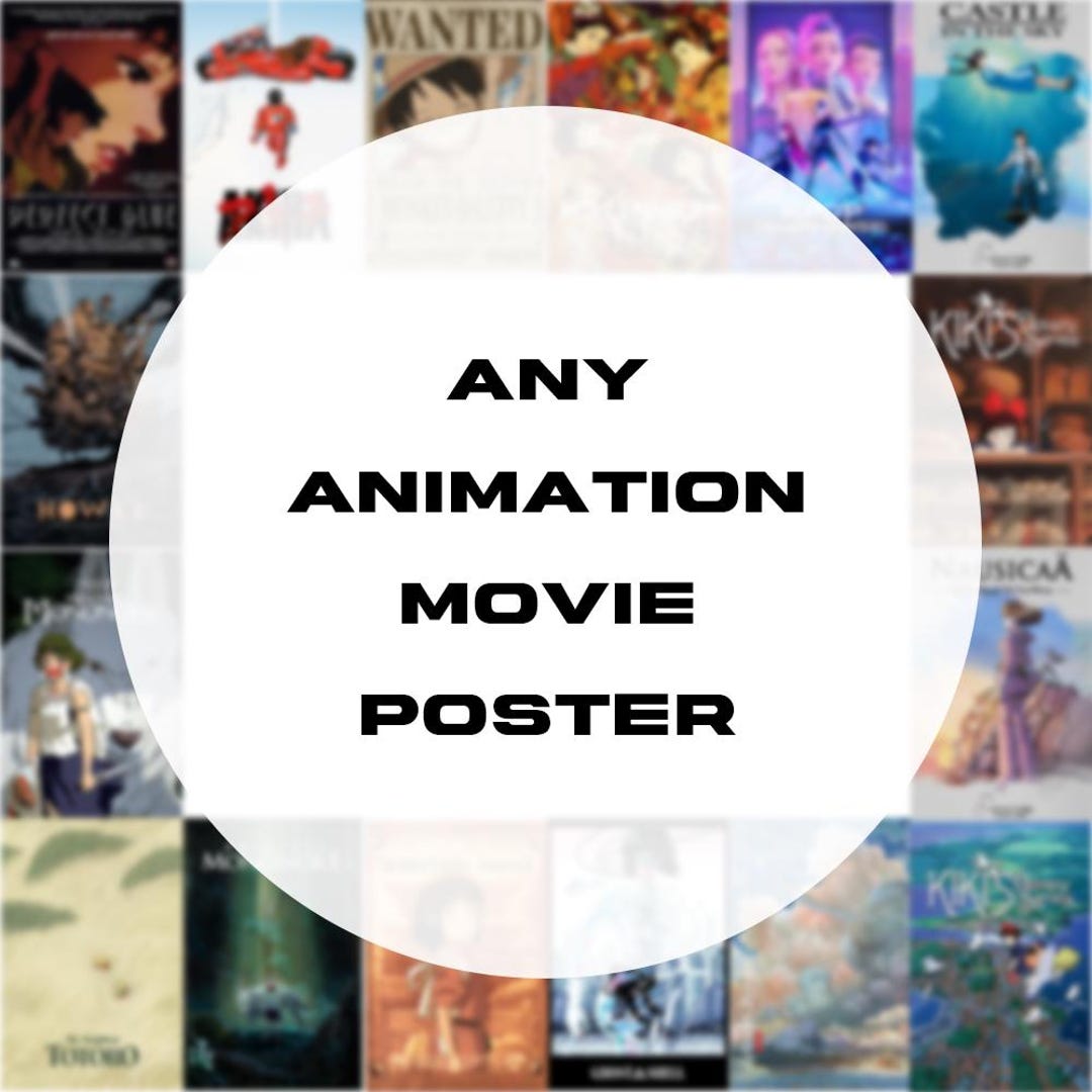 Animation Movie Collection Series Movie Poster Multiple Movie Posters ...