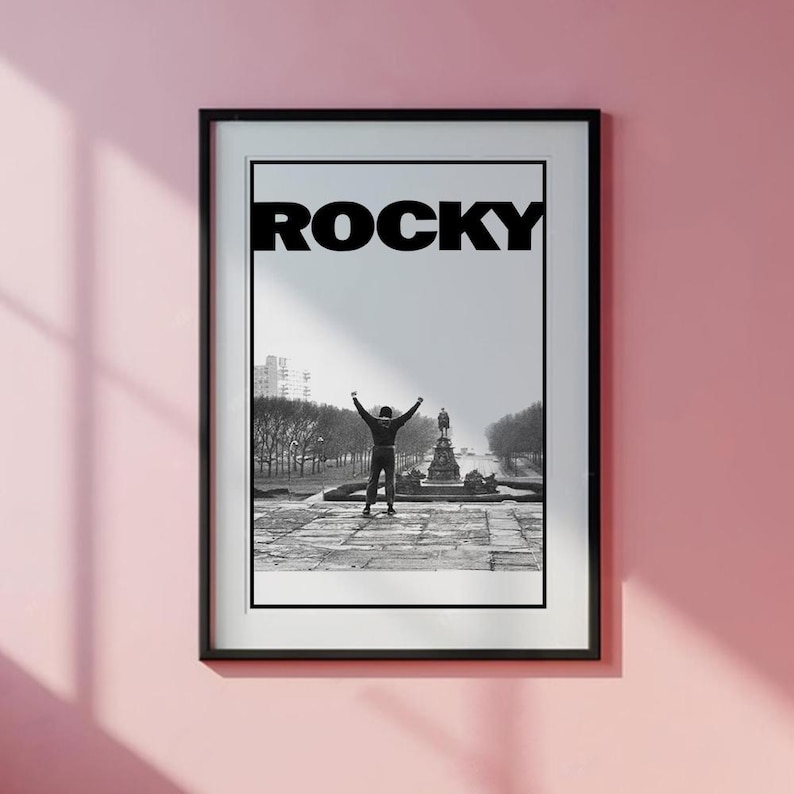 Rocky Movie Poster Vintage Poster Retro Print Wall Art Home Decor ...