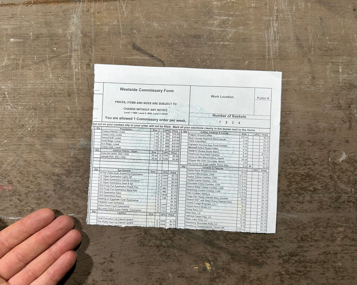 Oprah Portrait on Prison Commisary Sheet, PRISON ART, Colored Pencil ...