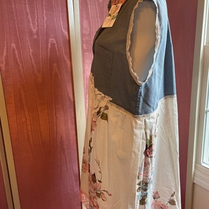 Watercolor Rose Bouquet Vintage Fabric Duster | Coverup *fits to XL* - Etsy