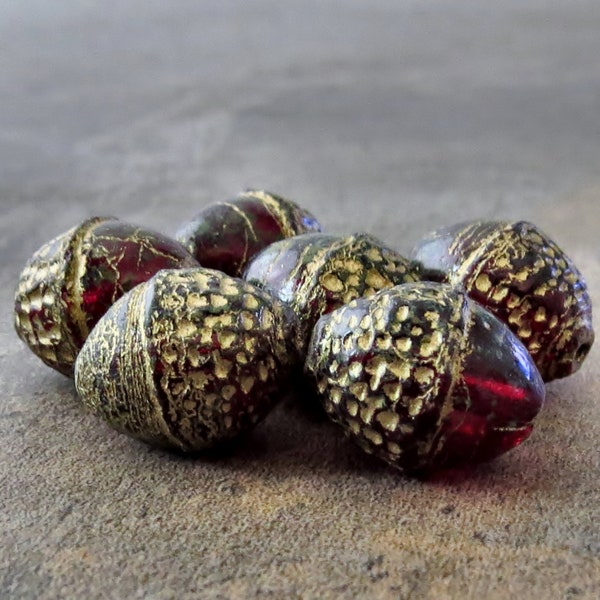 Glass Acorn - Etsy