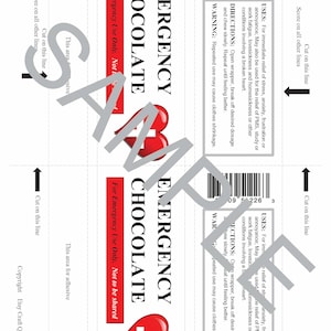 Emergency Chocolate Hershey Candy Bar Wrapper Download for Craft Shows ...