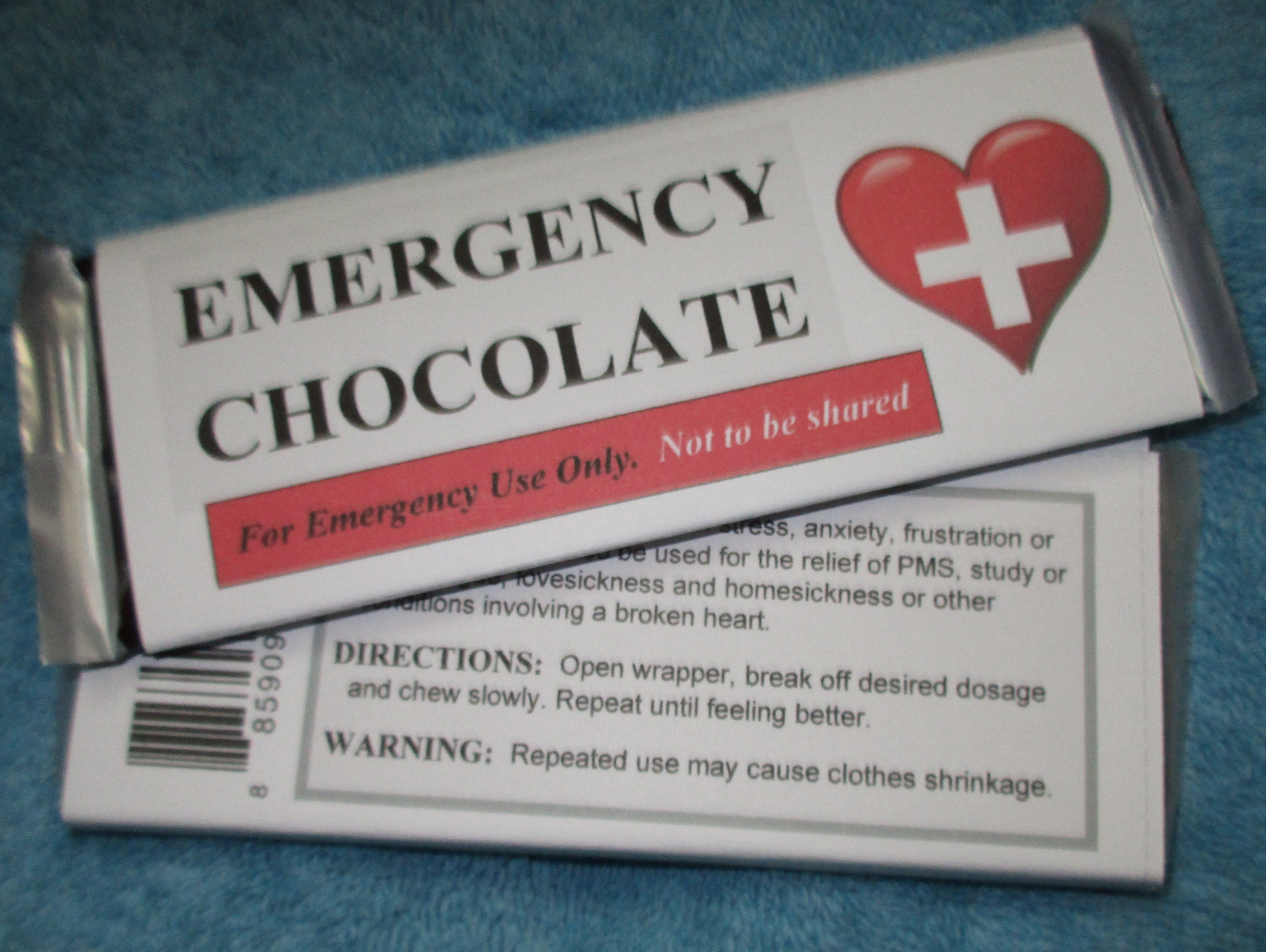 Emergency Chocolate Hershey Candy Bar Wrapper Download for Craft Shows ...