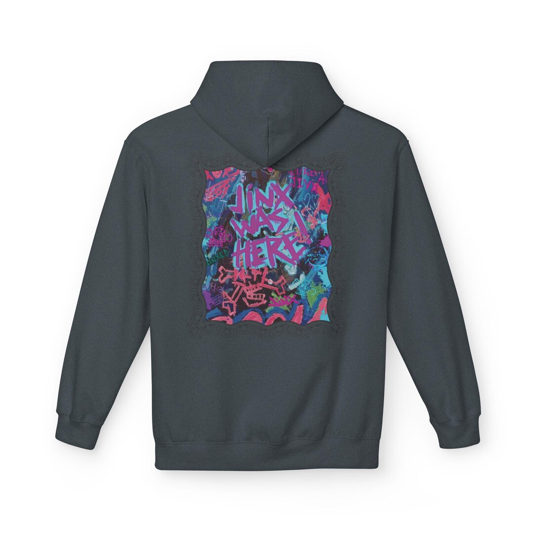 Jinx Was Here Hoodie Arcane Inspired Graffiti Design League of Legends ...
