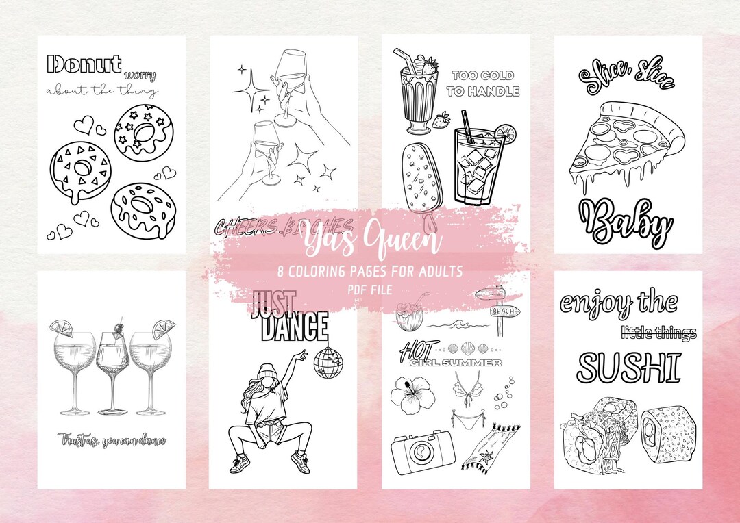 Yas Queen: SLAY Coloring Book for Adults - Etsy