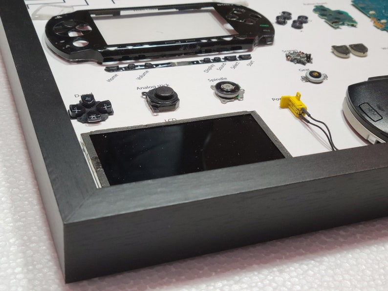 Playstation Portable "psp" | Disassembled in a Frame - Etsy