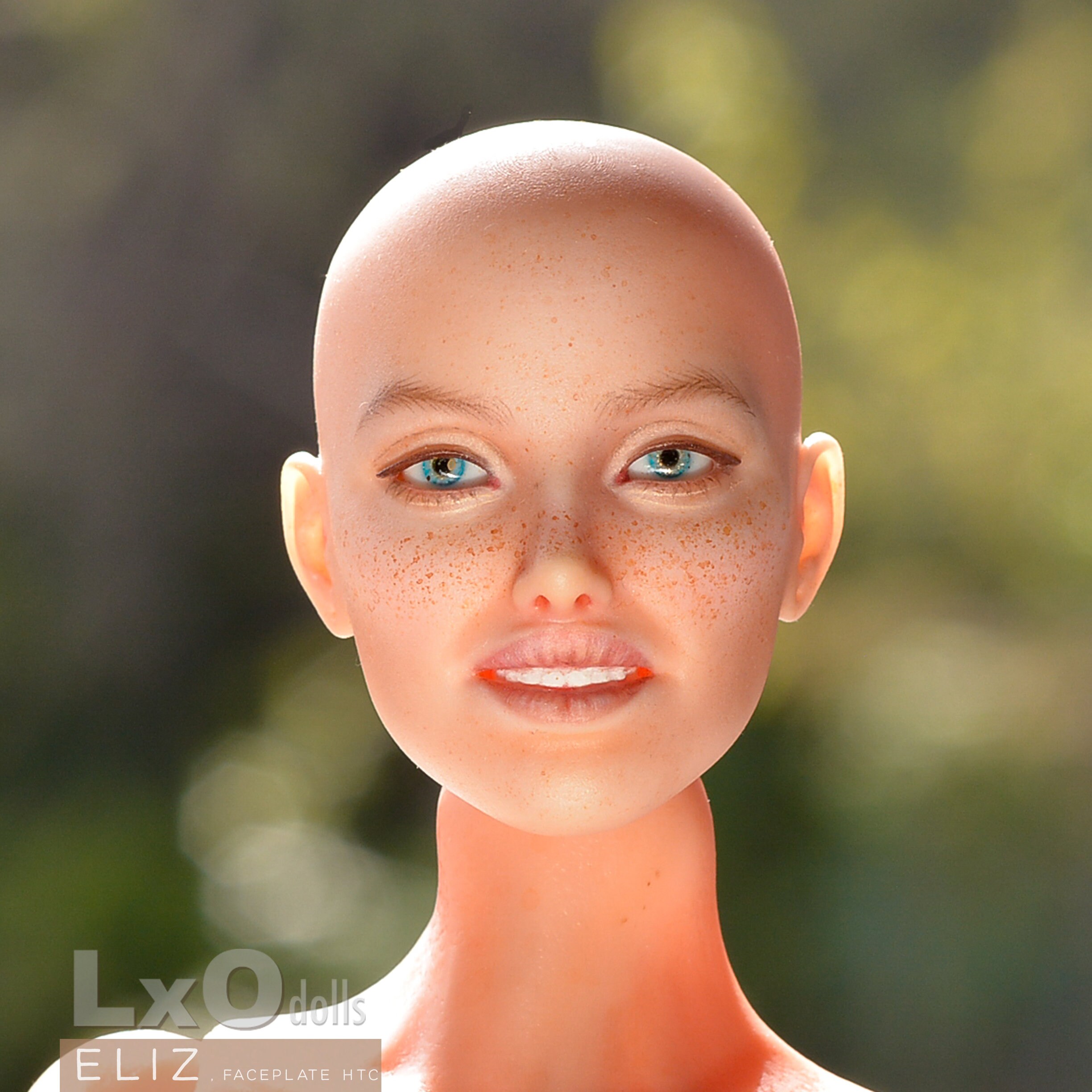3D BJD Doll Head Faceplate 3D Print Model -stl-obj - ELIZ Cute Smile - Etsy