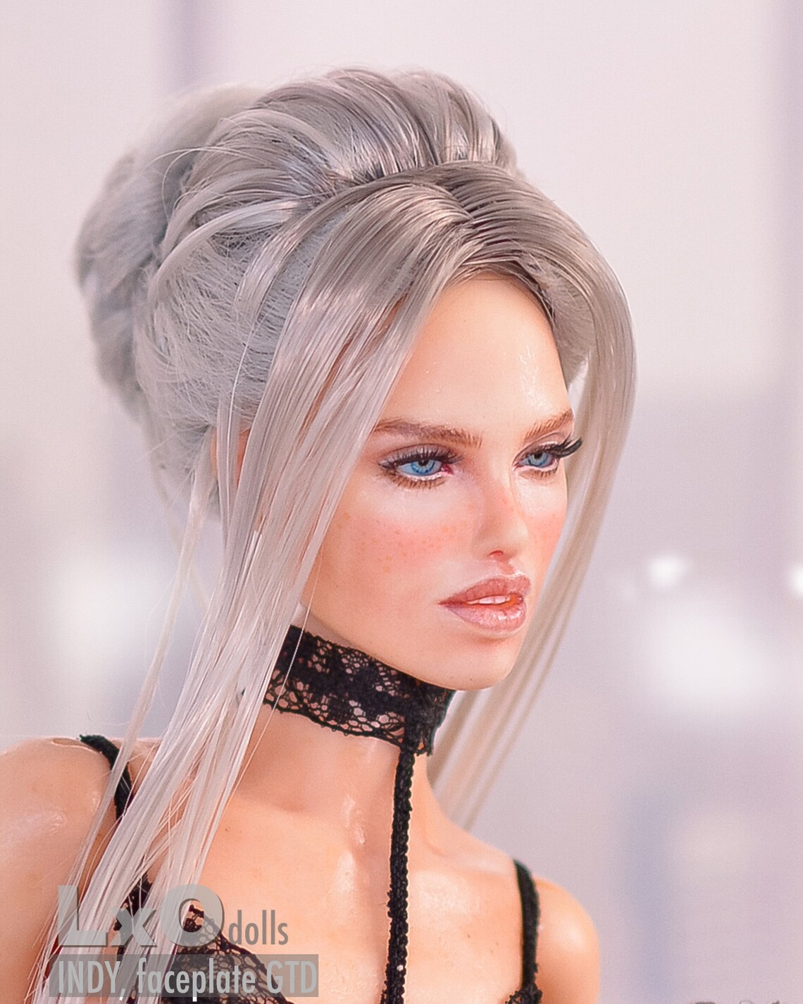 3D BJD Doll Head Faceplate Female Character 3D Print Model -stl-obj ...