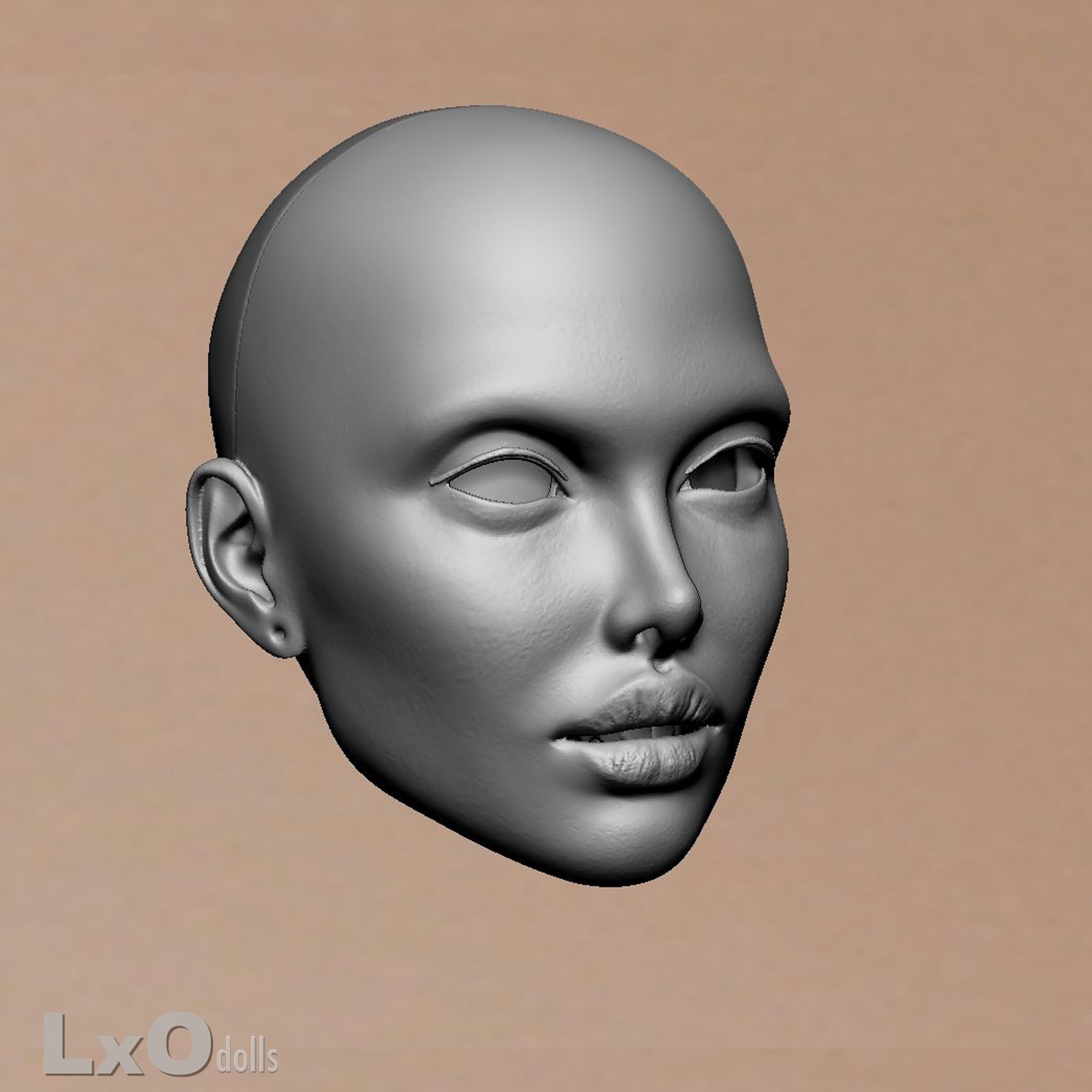 3D BJD Doll Head Faceplate Female Character Women Teenager 3D Print ...