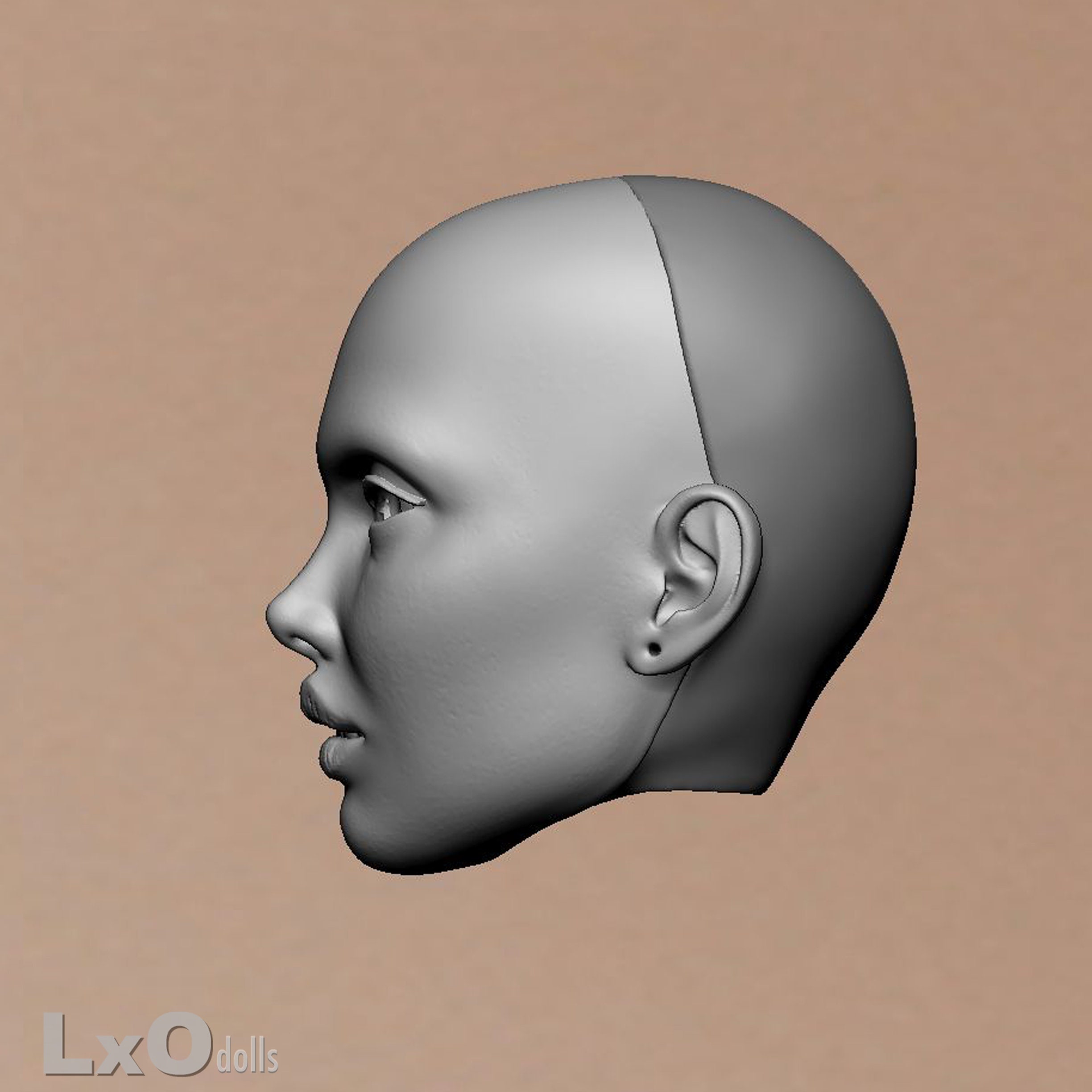 3D BJD Doll Head Faceplate Female Character Women Teenager 3D Print ...