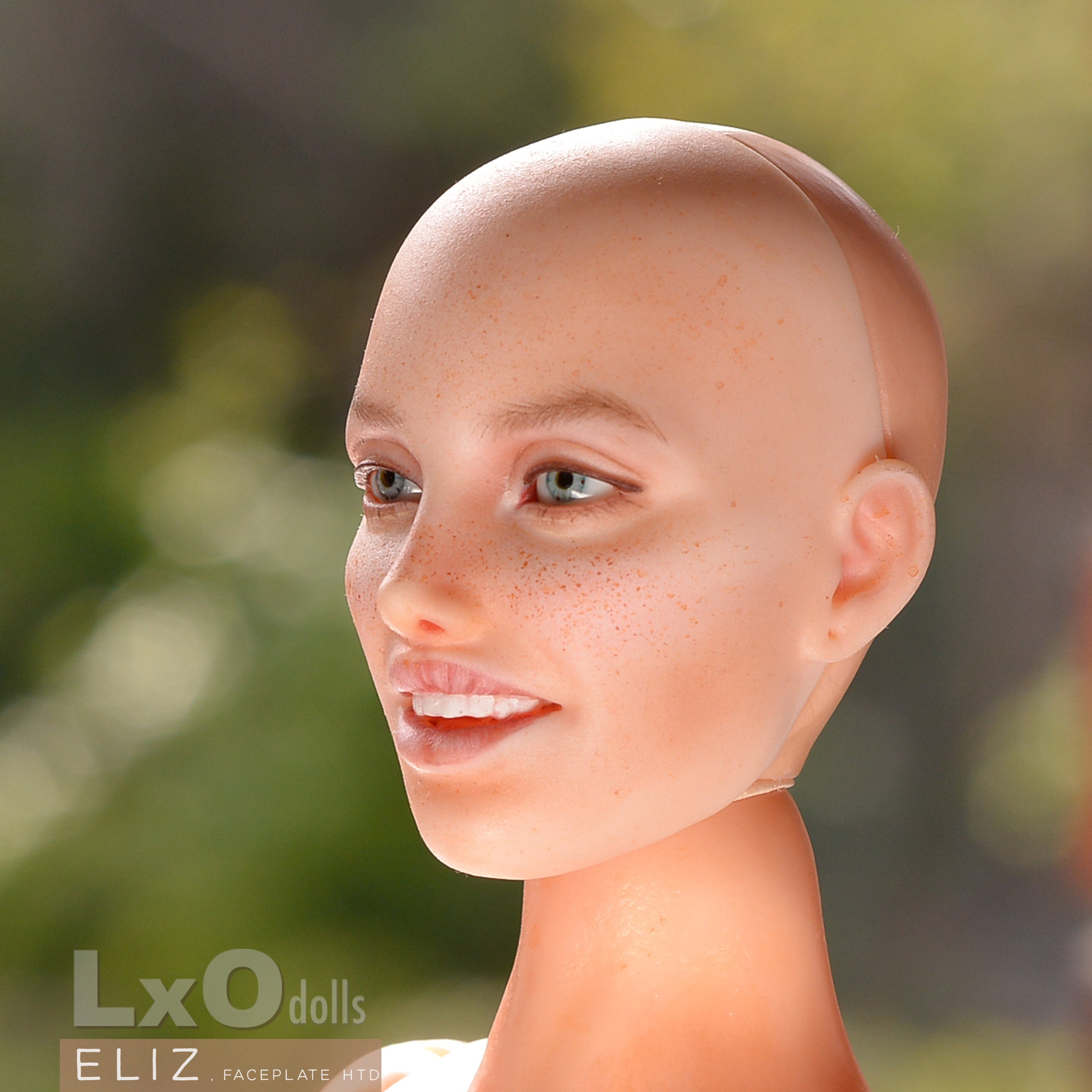3D BJD Doll Head Faceplate 3D Print Model -stl-obj - ELIZ Wide Smile - Etsy