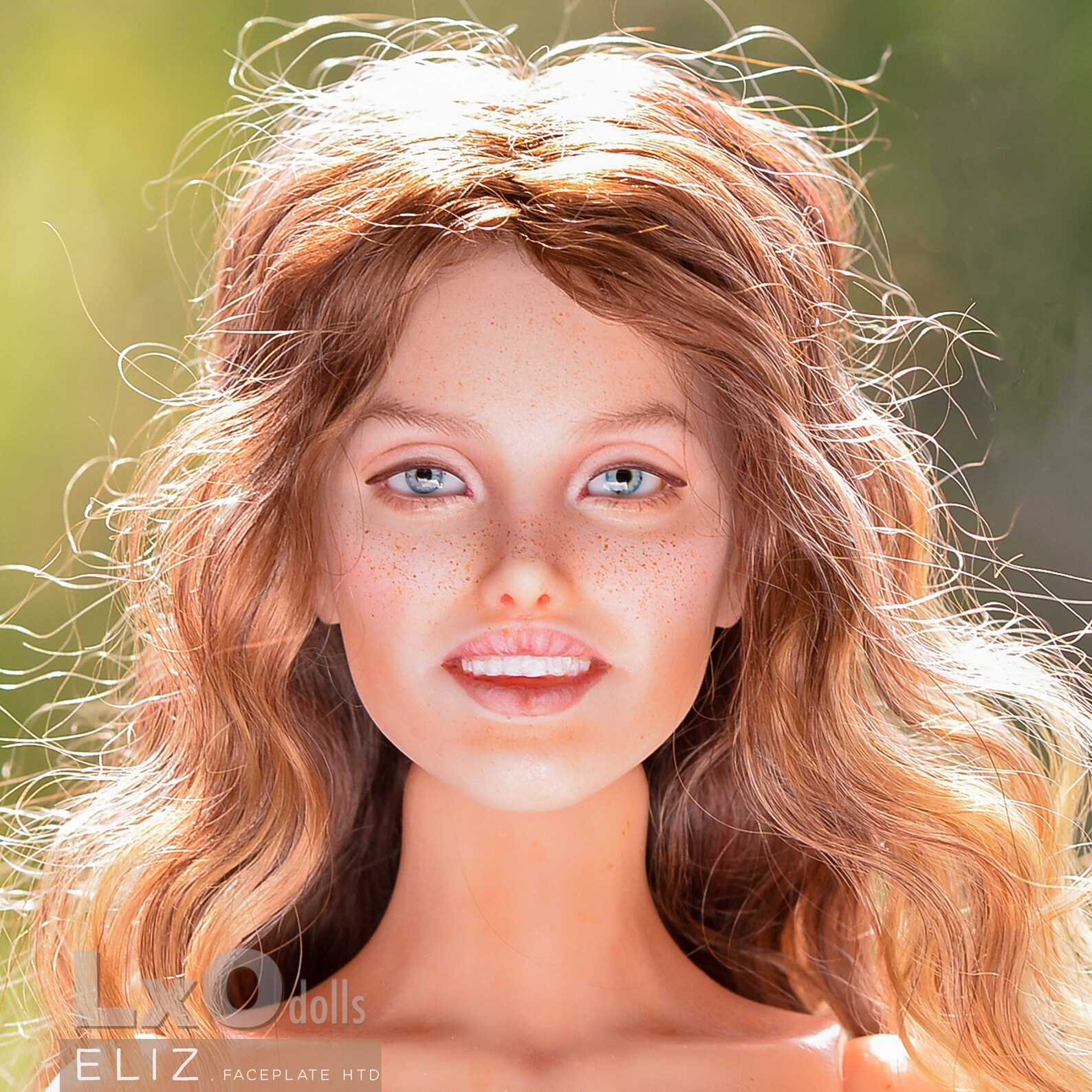 3D BJD Doll Head Faceplate 3D Print Model -stl-obj - ELIZ Wide Smile - Etsy