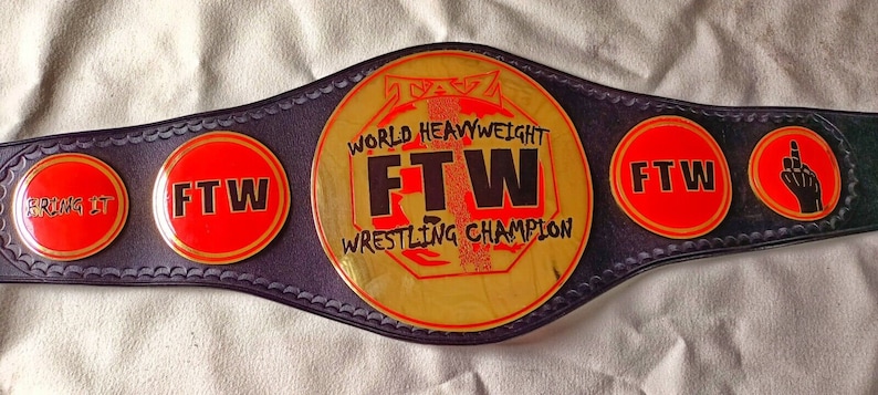 Taz Ftw World Heavy Weight Wrestling Championship Belt Best Gift for ...