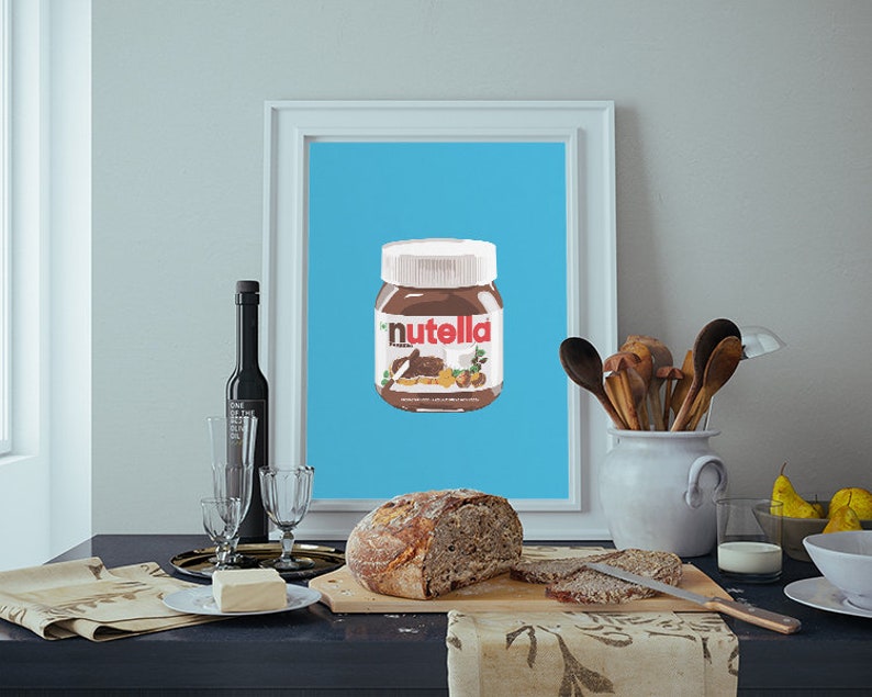 Nutella Nutella Lover Printable Poster Graphic Design | Etsy