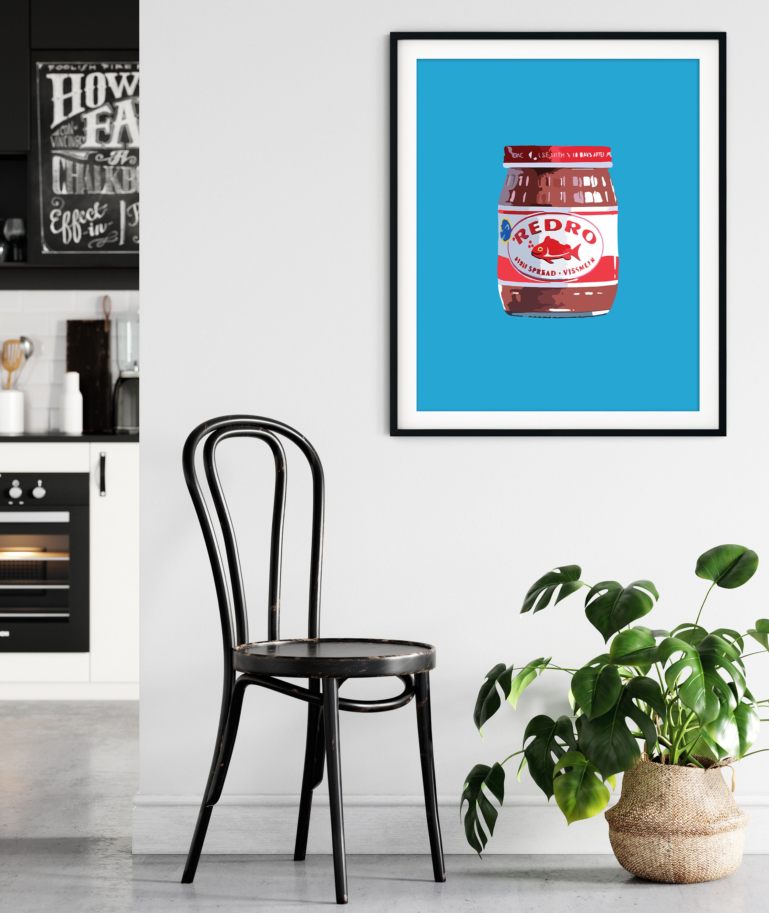 Redro Anchovette Fish Paste, Vintage Retro Print, South African Wall ...