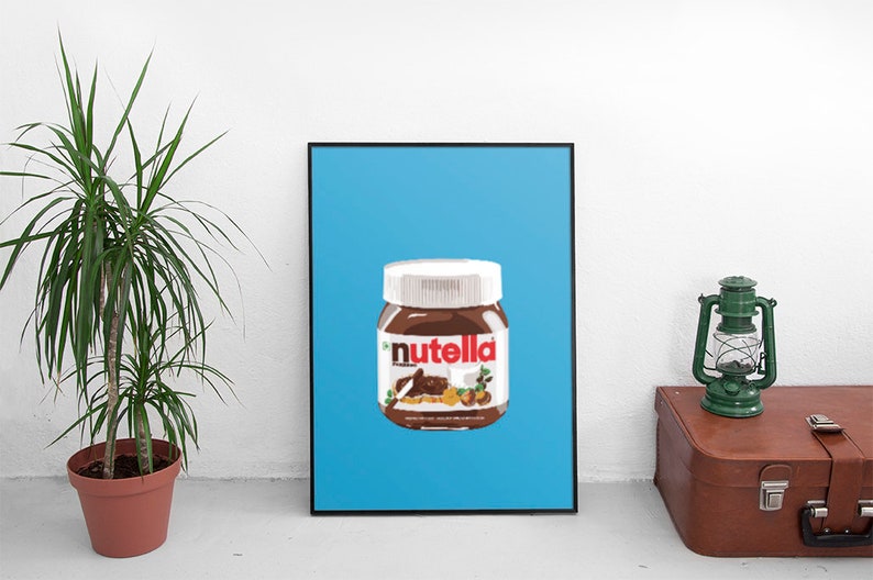 Nutella Nutella Lover Printable Poster Graphic Design | Etsy