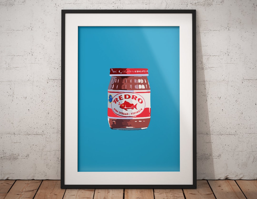 Redro Anchovette Fish Paste, Vintage Retro Print, South African Wall ...