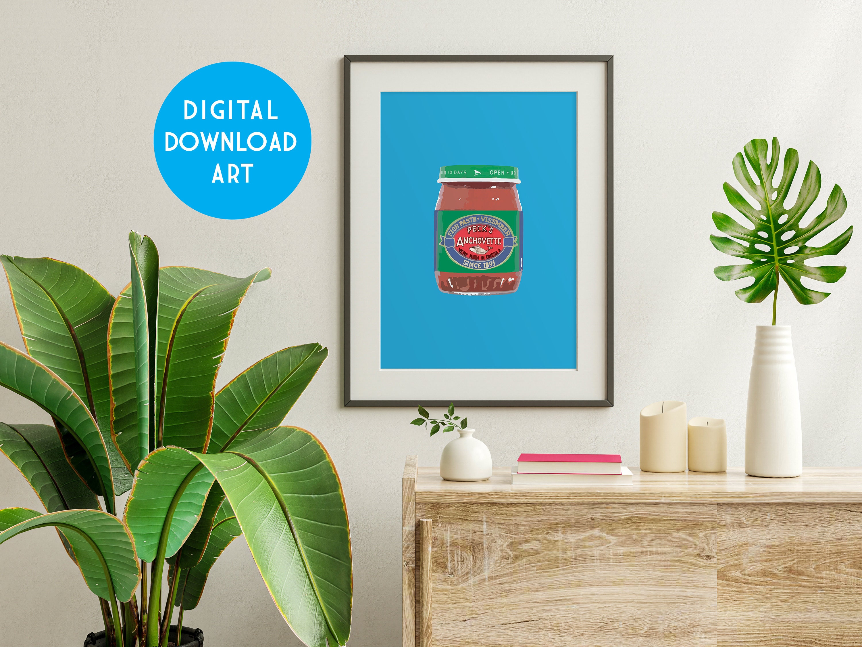 South African Pecks Anchovette Fish Paste Vintage Retro Print, South ...