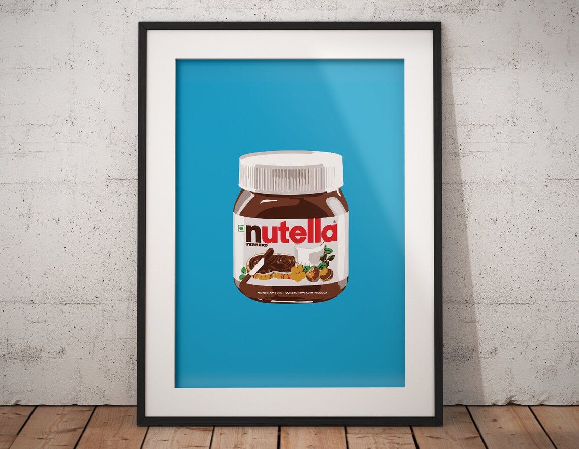Nutella, Nutella Lover, Printable Poster, Graphic Design, Printable ...