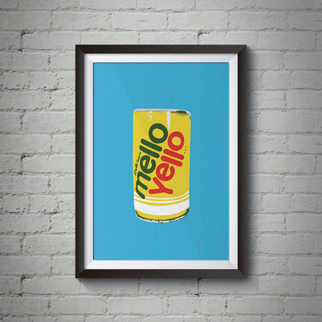 Mello Yello Poster, Mello Yello Soda Drink, Retro Print, Wall Art ...
