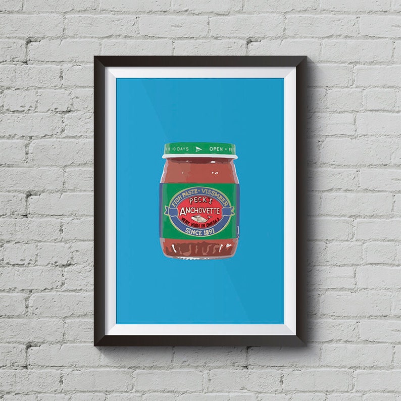 Pecks Anchovette Vintage Print: South African Retro Art (digital ...