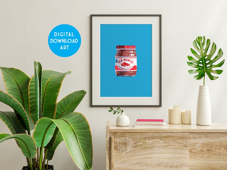 Redro Anchovette Fish Paste, Vintage Retro Print, South African Wall ...