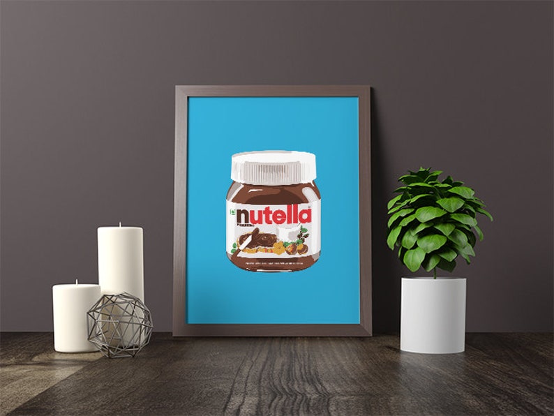 Nutella Nutella Lover Printable Poster Graphic Design | Etsy