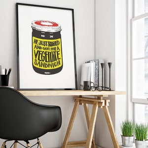 Vegemite Print, Vegemite, Typographic Art, Aussie Wall Art, Australian ...