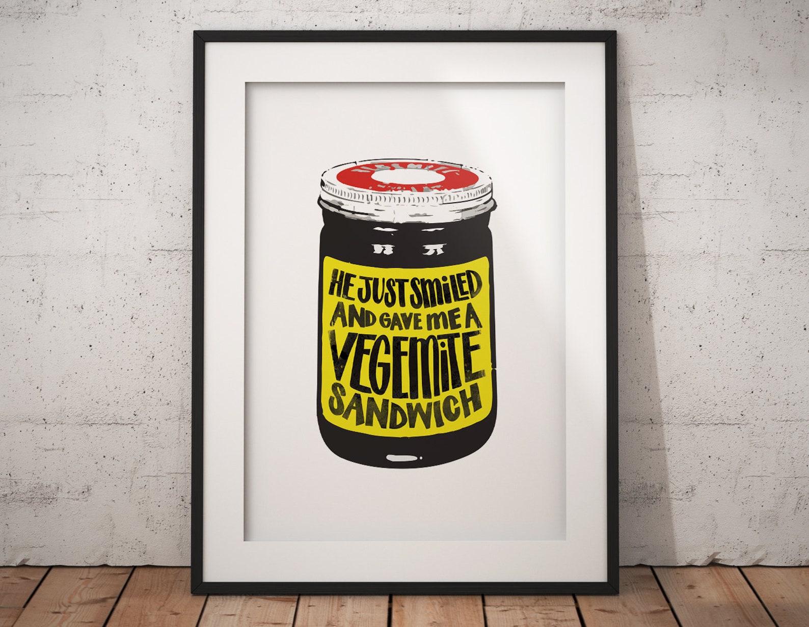 Vegemite Print Vegemite Typographic Art Aussie Wall Art - Etsy