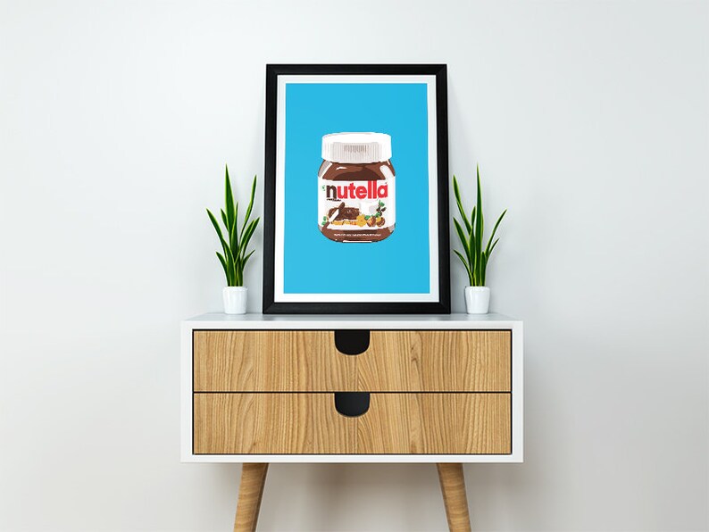 Nutella Nutella Lover Printable Poster Graphic Design | Etsy