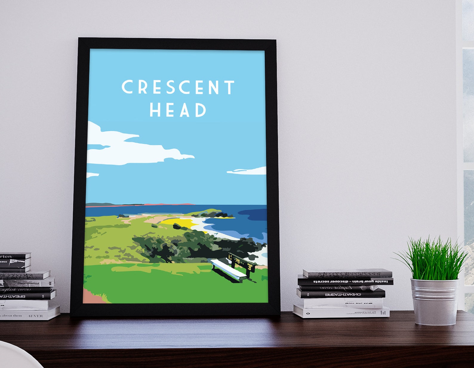 Crescent Head Golf Course Digital Print, Aussie Wall Art, Little Nobby ...