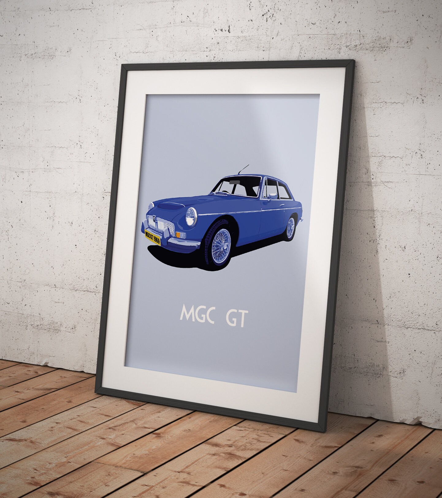 MG Retro Art Print, Classic Cars, MG, MGC, Digital Print, Printable ...