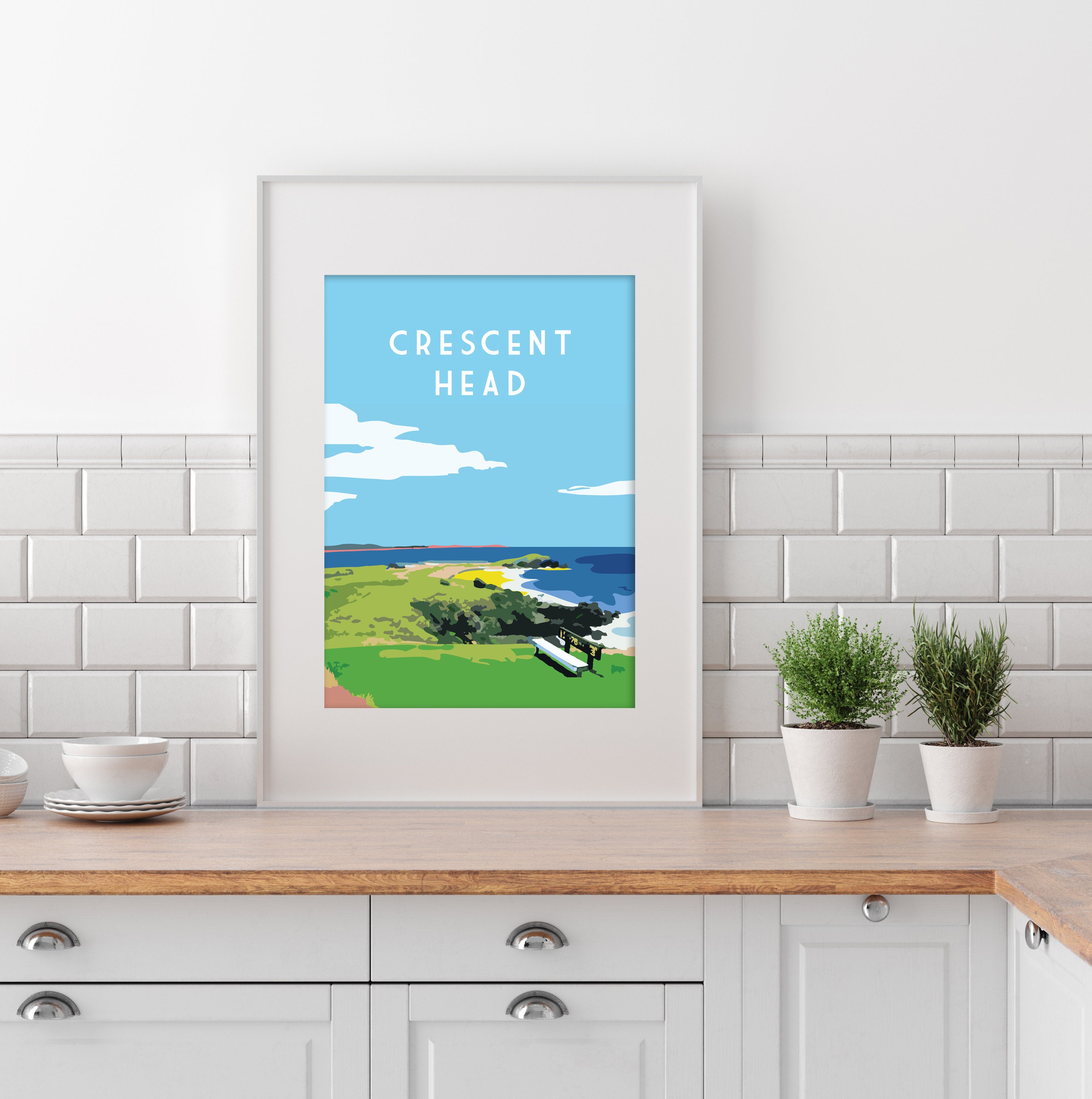 Crescent Head Golf Course Digital Print, Aussie Wall Art, Little Nobby ...