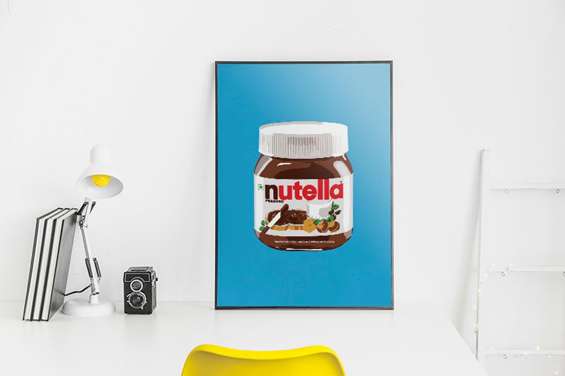 Nutella, Nutella Lover, Printable Poster, Graphic Design, Printable ...