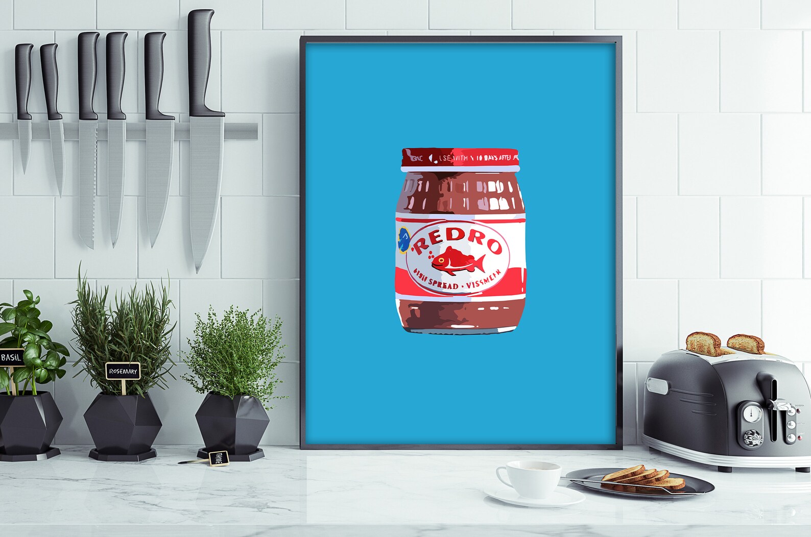 Redro Anchovette Fish Paste, Vintage Retro Print, South African Wall ...