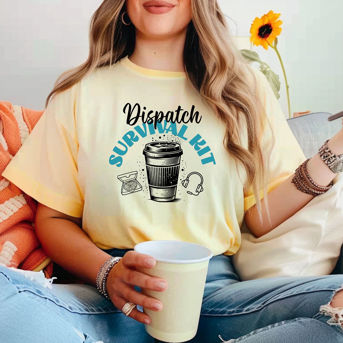 Dispatch Survival Kit T-shirt, Comfort Colors Shirt, Coffee T-shirt ...