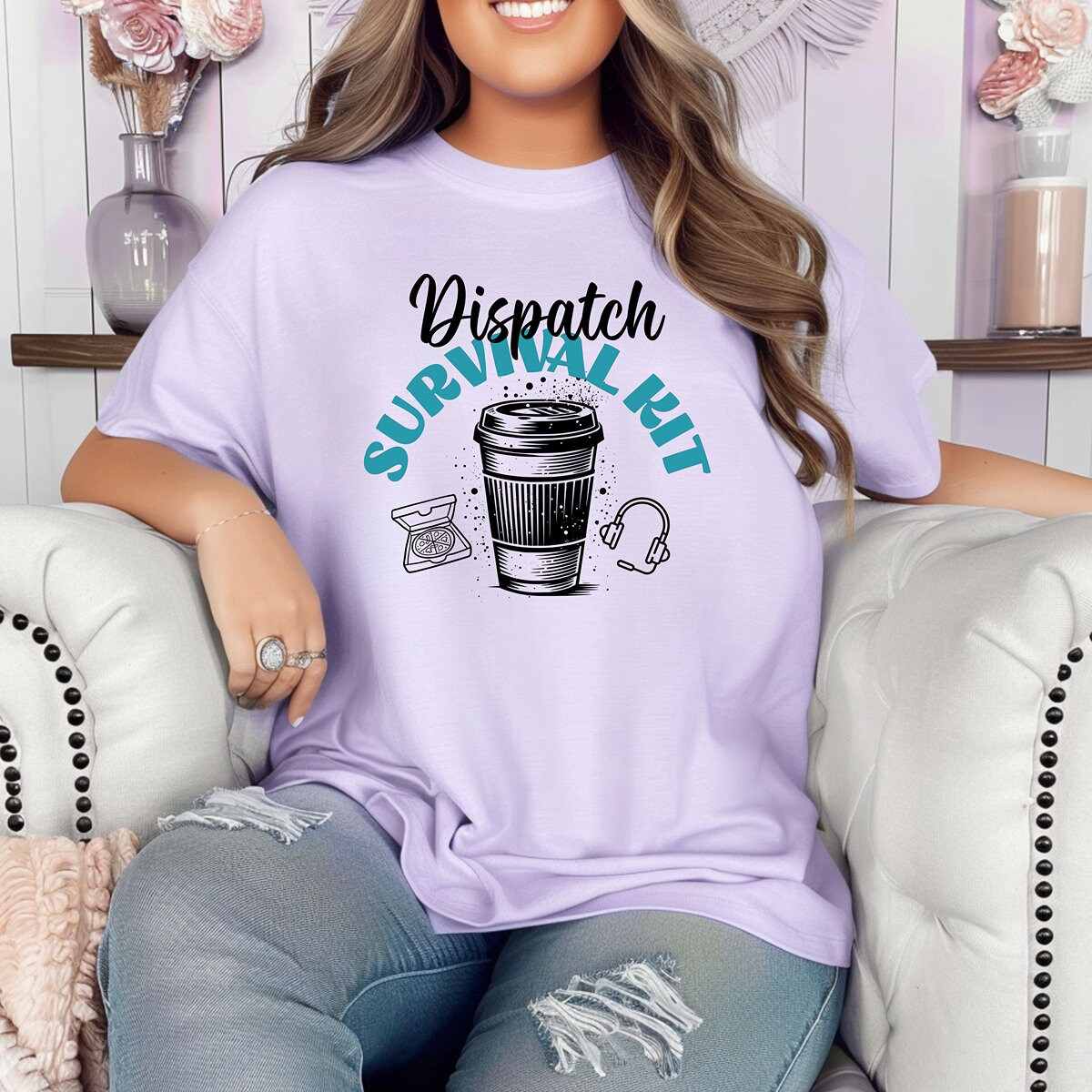 Dispatch Survival Kit T-shirt, Comfort Colors Shirt, Coffee T-shirt ...