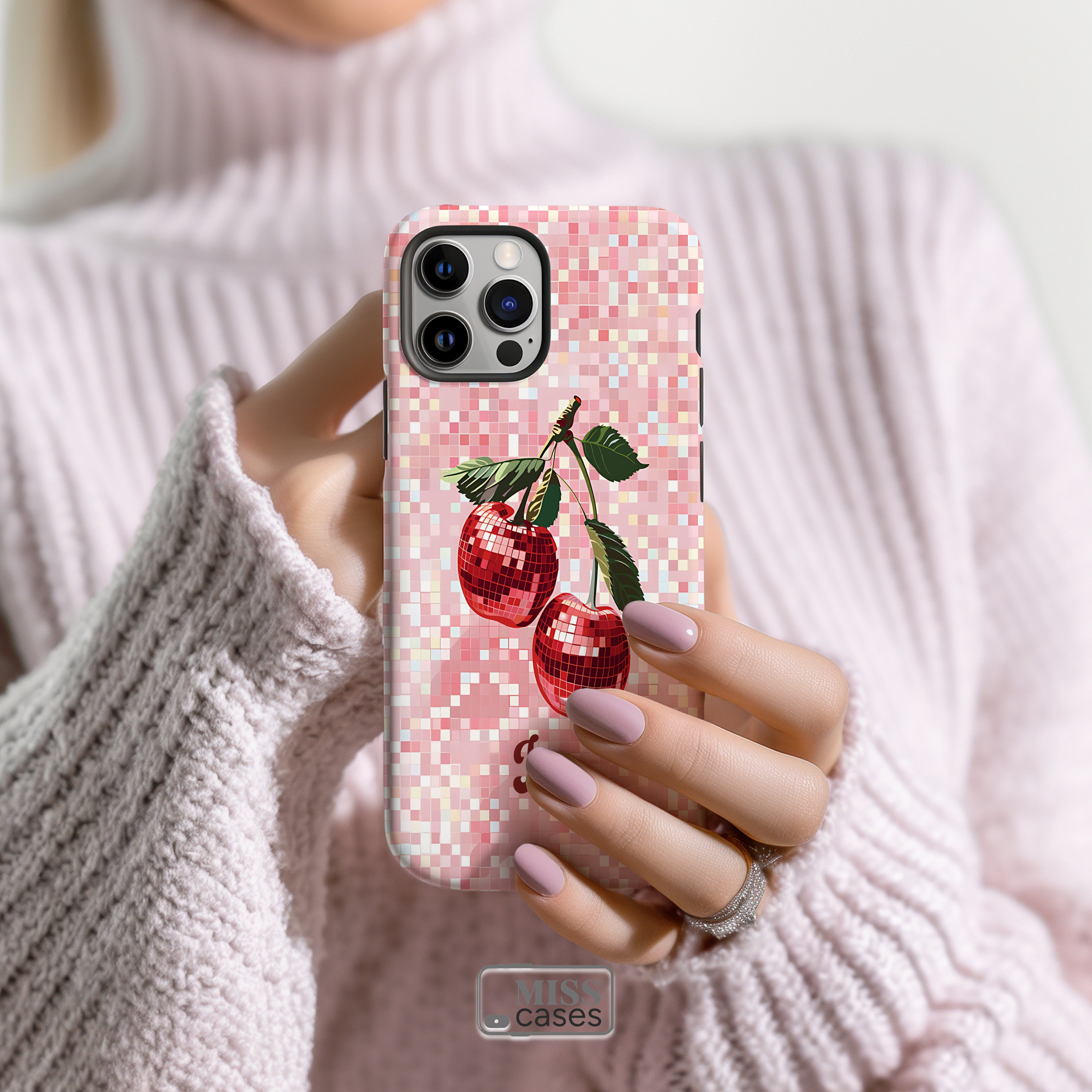 Customizable Cherry Phone Case for iPhone Samsung Google Pixel, Trendy ...